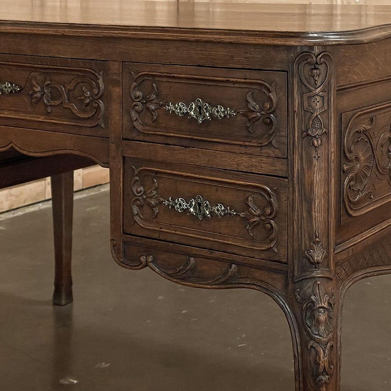 Antique Liegoise Louis XIV Double-Faced Desk For Sale at 1stDibs