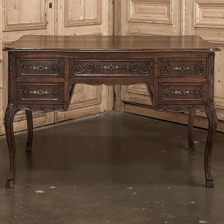Antique Liegoise Louis XIV Double-Faced Desk For Sale at 1stDibs