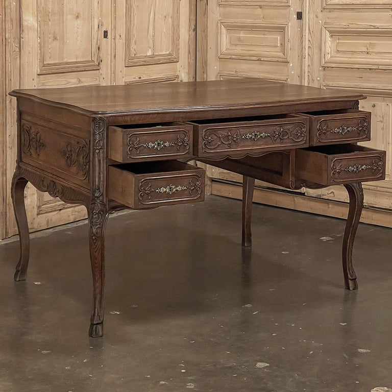 Antique Liegoise Louis XIV Double-Faced Desk For Sale at 1stDibs