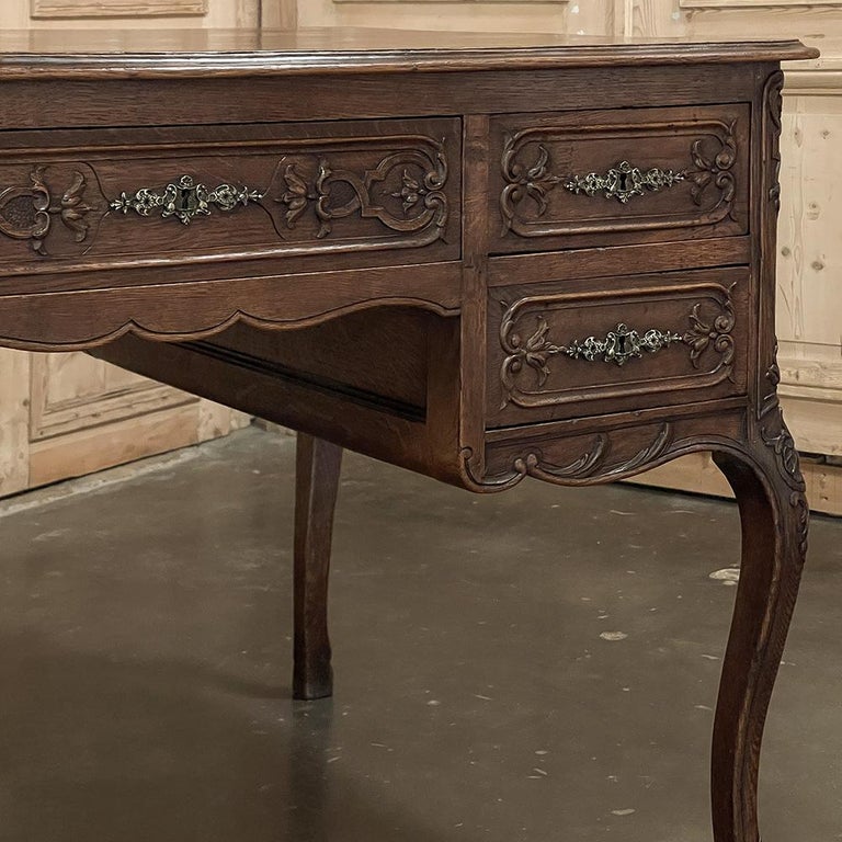 Antique Liegoise Louis XIV Double-Faced Desk For Sale at 1stDibs