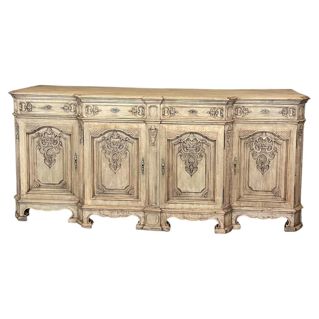 Antique Liegoise Louis XIV Marble Top Buffet For Sale at 1stDibs