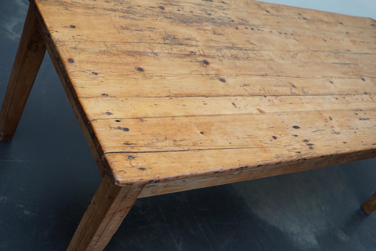 Antique Light Pine English Farmhouse Dining Table, 19th Century For ...