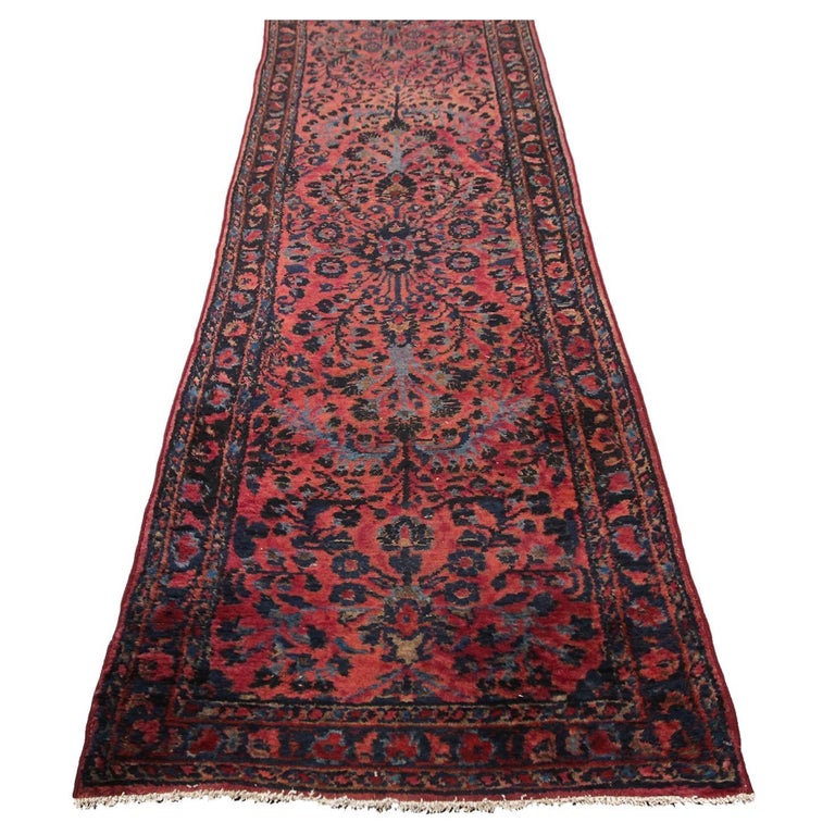 Antique Lilihan Rug Antique Persian Lilihan Geometric Overall Runner ...