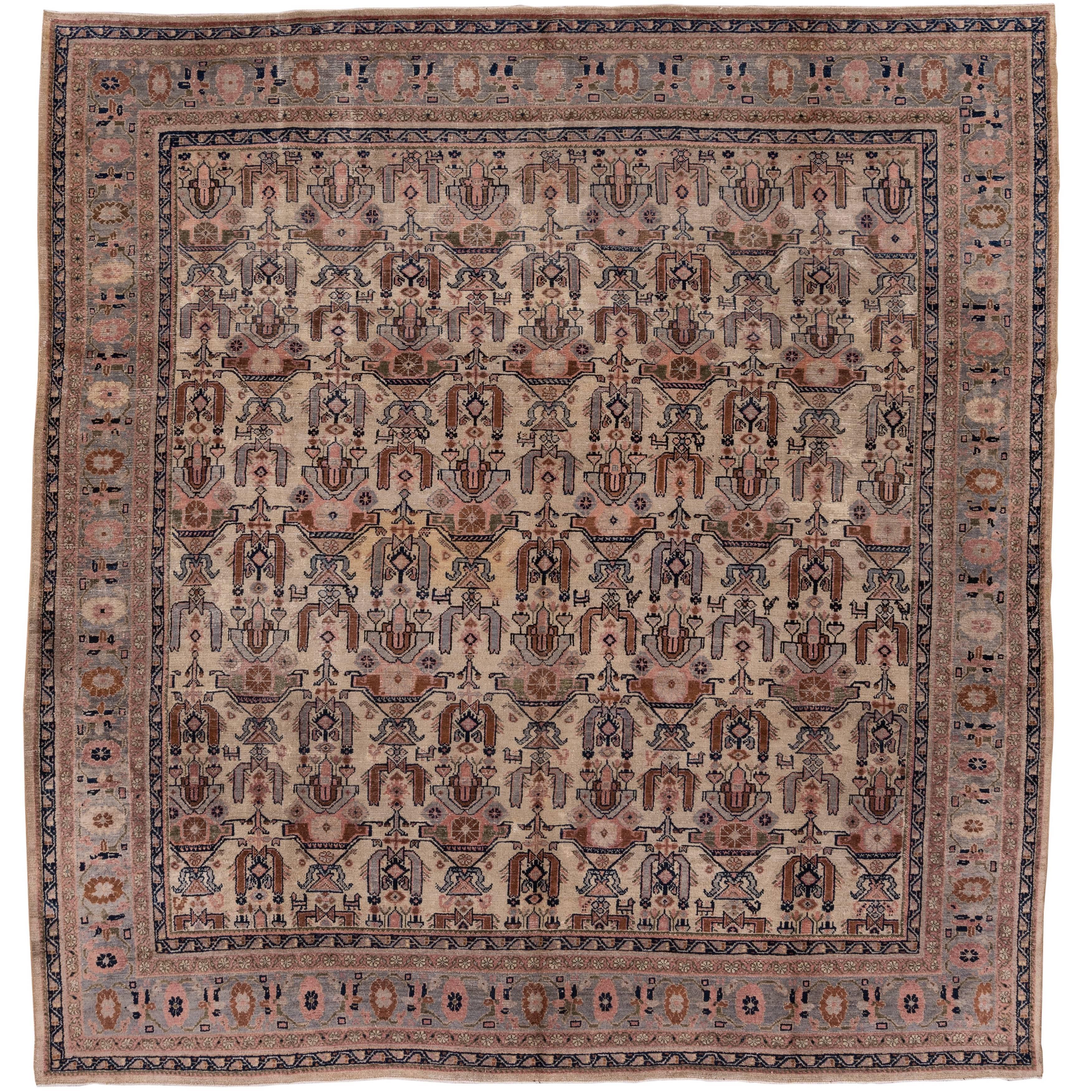 Antique Lillian Square Rug at 1stDibs