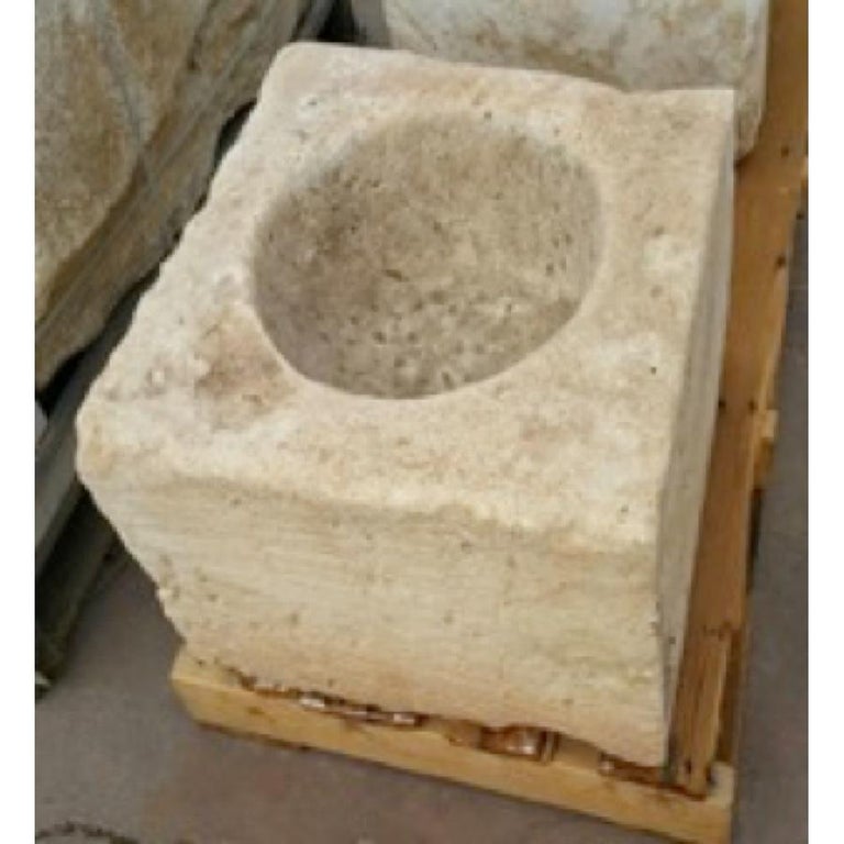 Antique Limestone Bird Bath Basin For Sale at 1stDibs