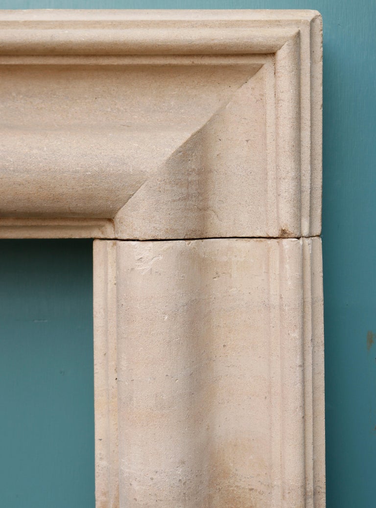 Antique Limestone Bolection Fireplace Surround For Sale at 1stDibs
