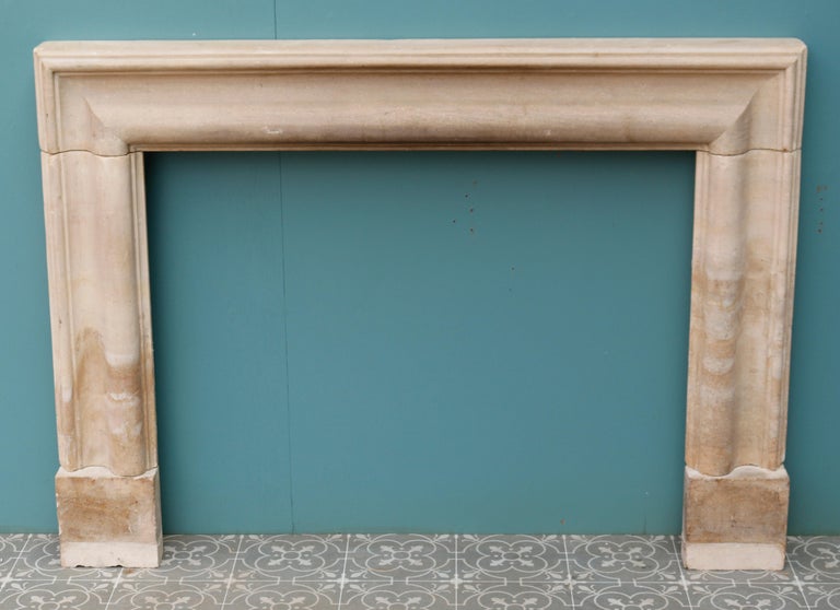 Antique Limestone Bolection Fireplace Surround For Sale at 1stDibs