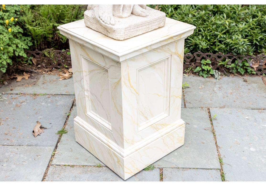Antique Limestone Statue Of Summer On Custom Base From The NYBG 2002 ...