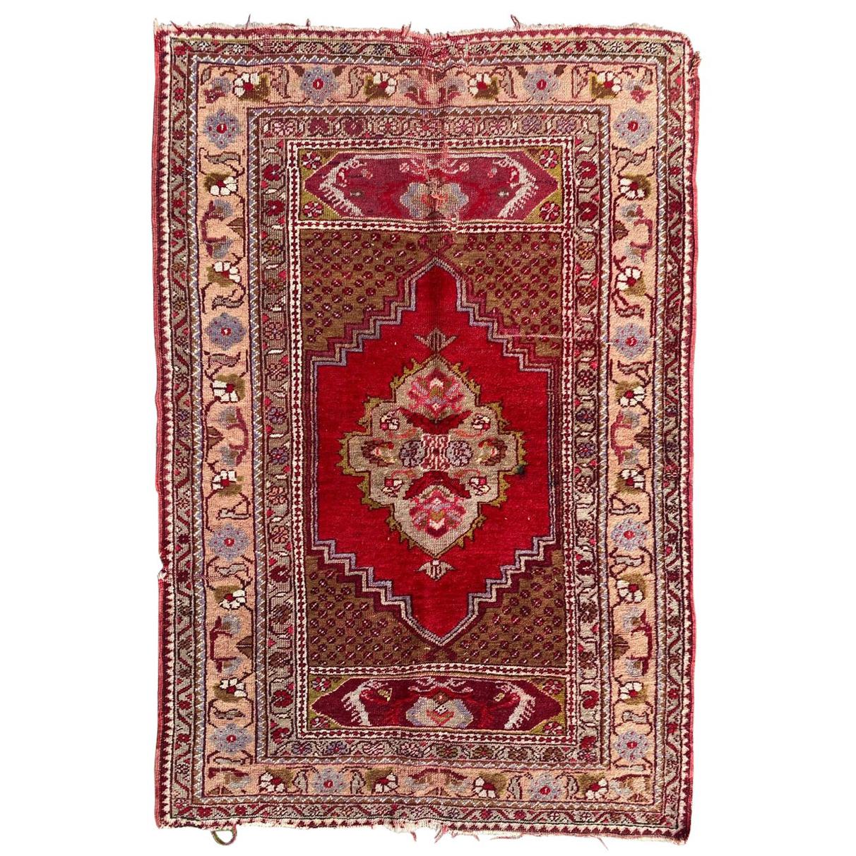 Antique Turkish Ushak Rug For Sale at 1stDibs