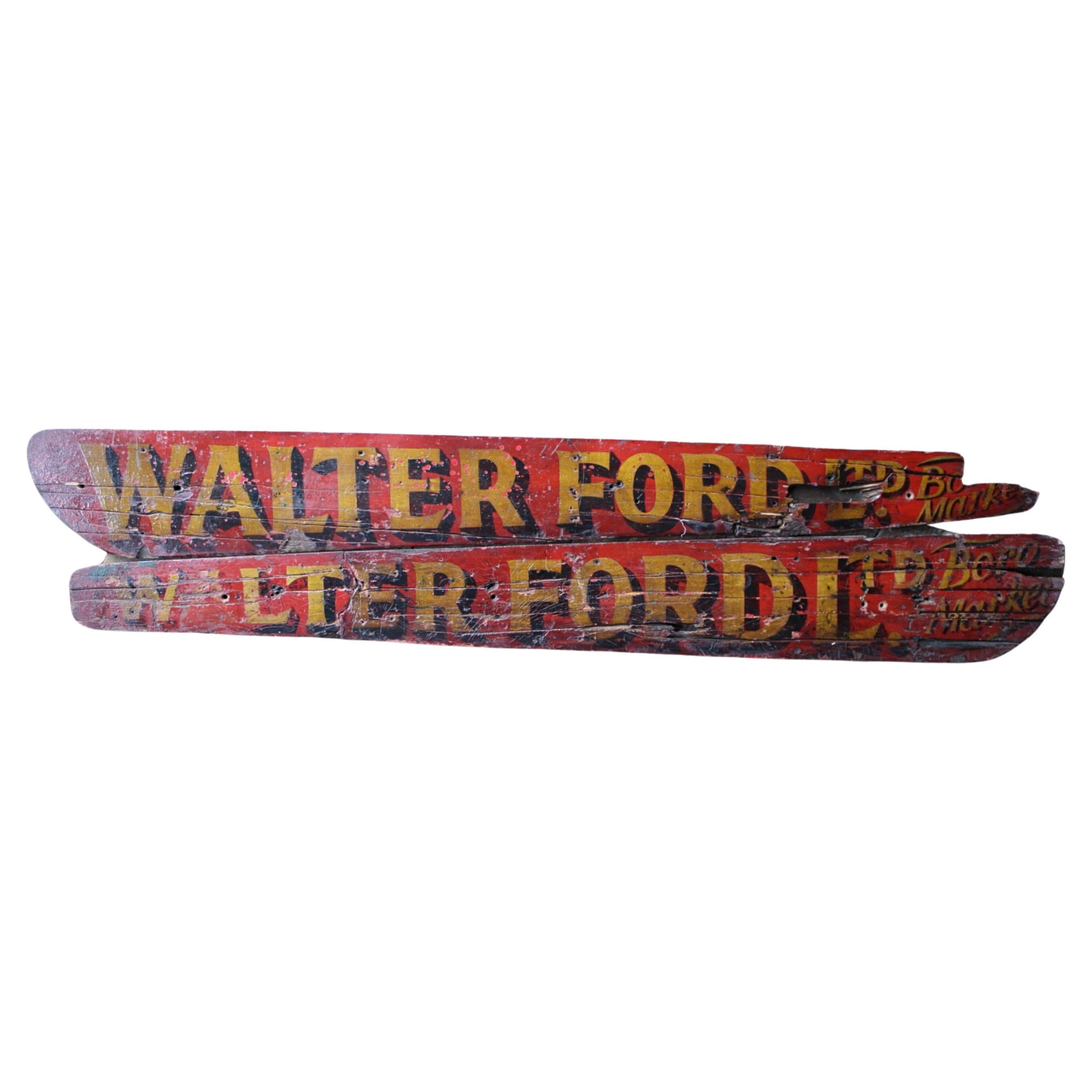 Rare French Whale Oil Trade Shop Sign at 1stDibs