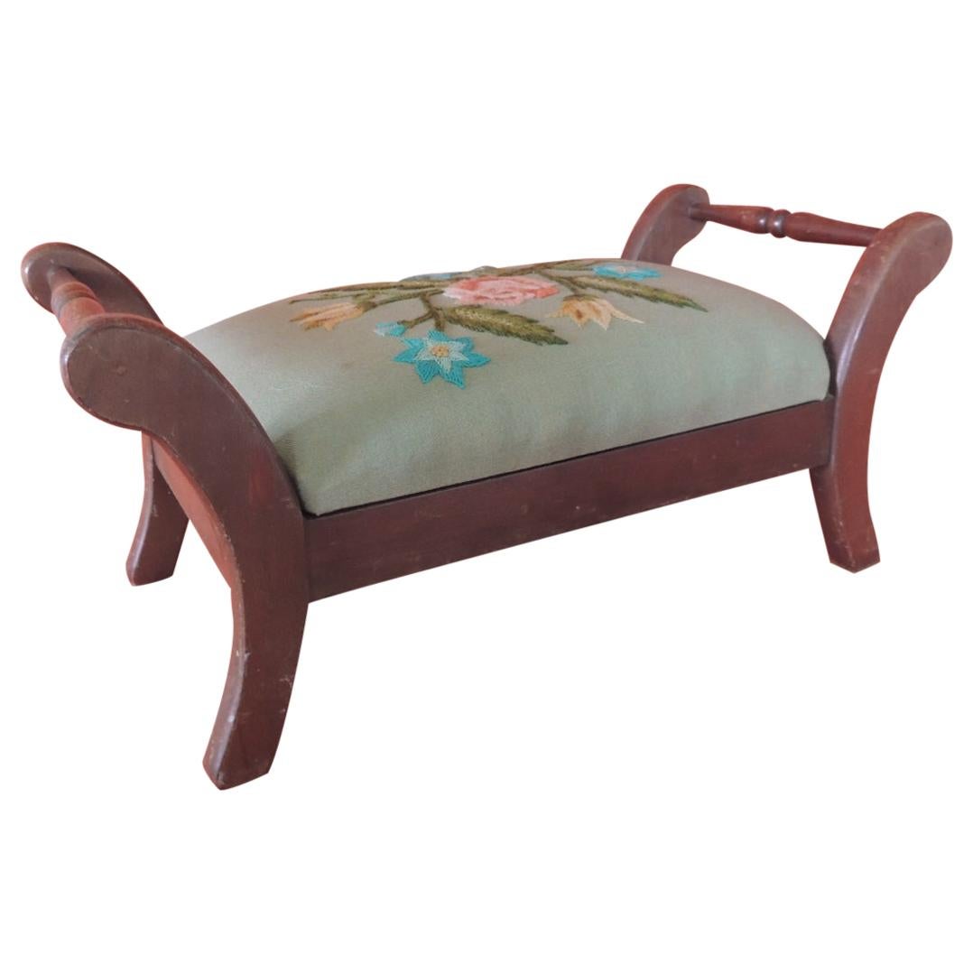 Antique French Gothic Footstool at 1stDibs