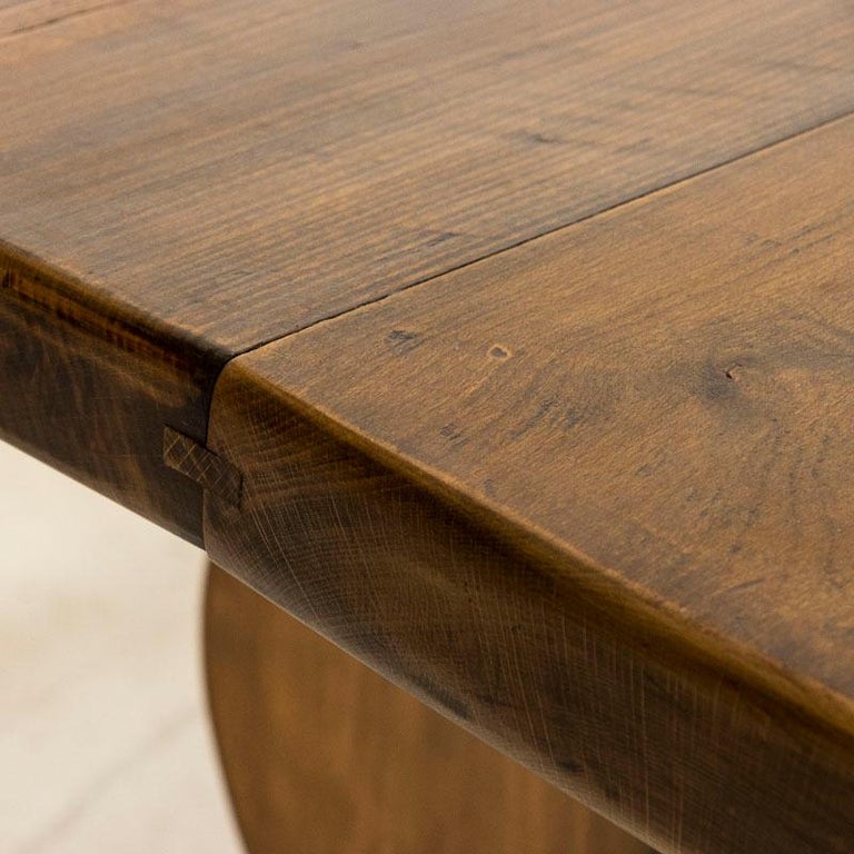 Antique Long Narrow Farm Trestle Dining Table at 1stDibs