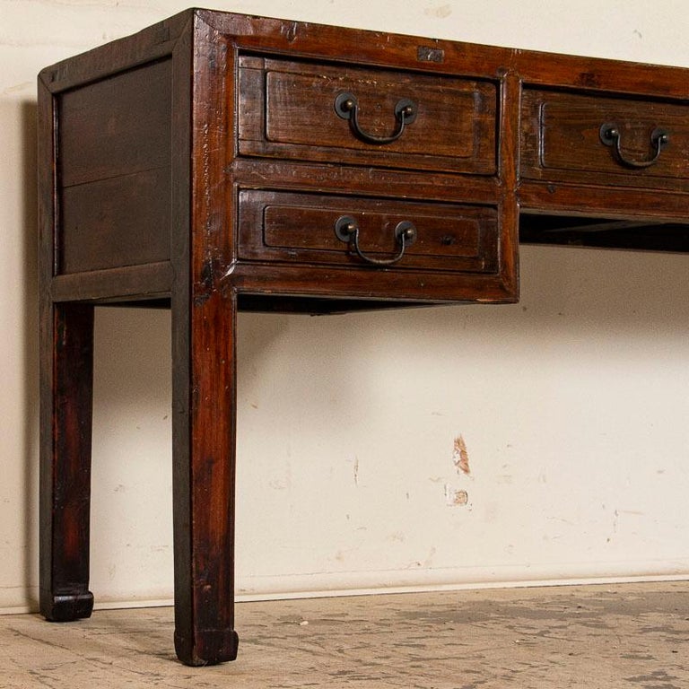 Antique Long Narrow Console Table, China at 1stDibs