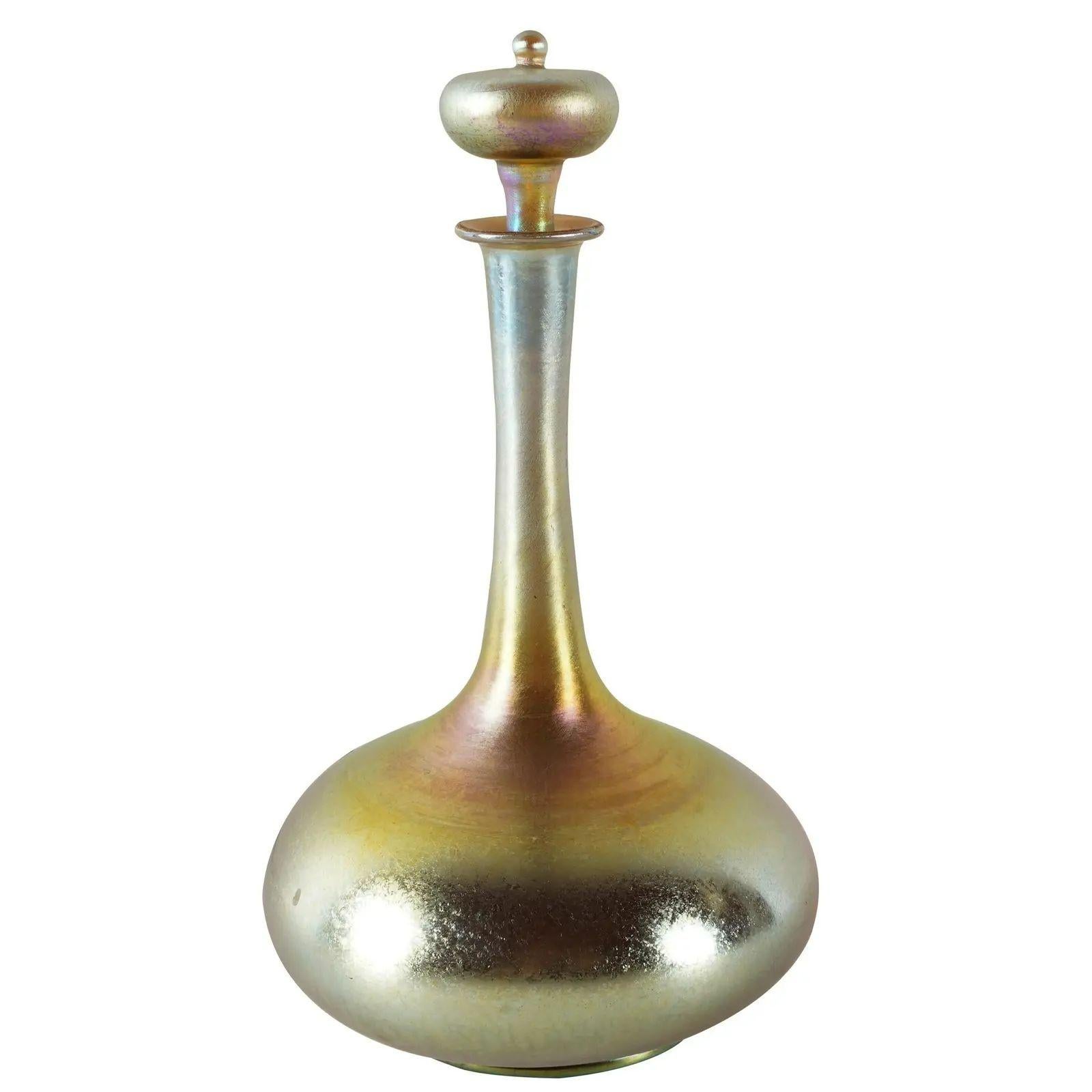 Antique Louis Comfort Tiffany Favrile Glass Genie Perfume Bottle at 1stDibs