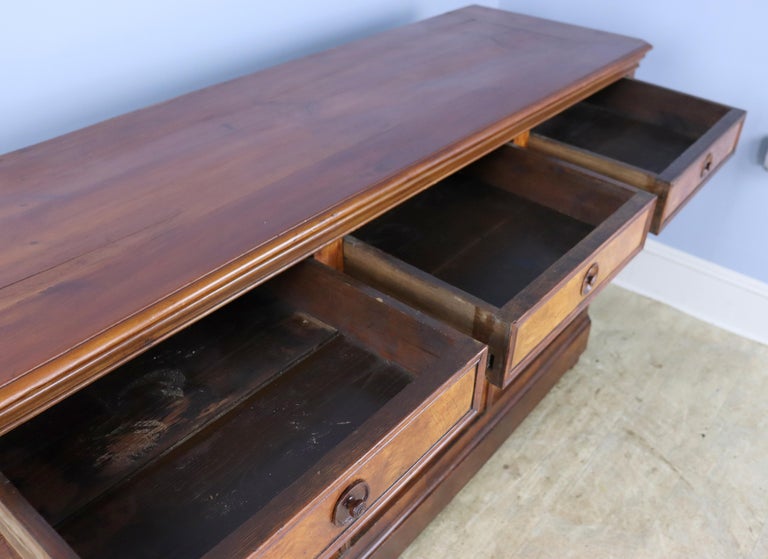 Antique Louis Philippe Burr Elm Enfilade For Sale at 1stDibs