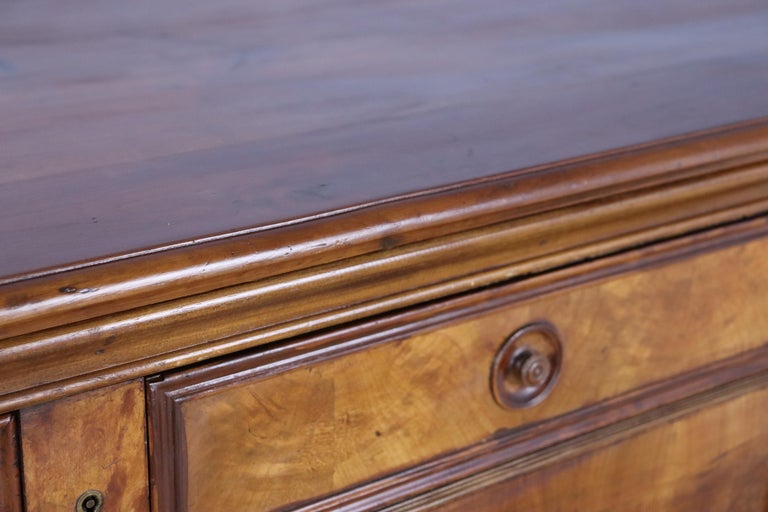 Antique Louis Philippe Burr Elm Enfilade For Sale at 1stDibs