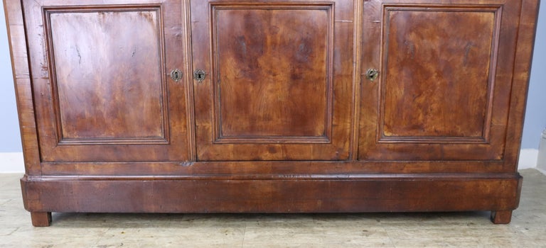 Antique Louis Philippe Burr Elm Enfilade For Sale at 1stDibs