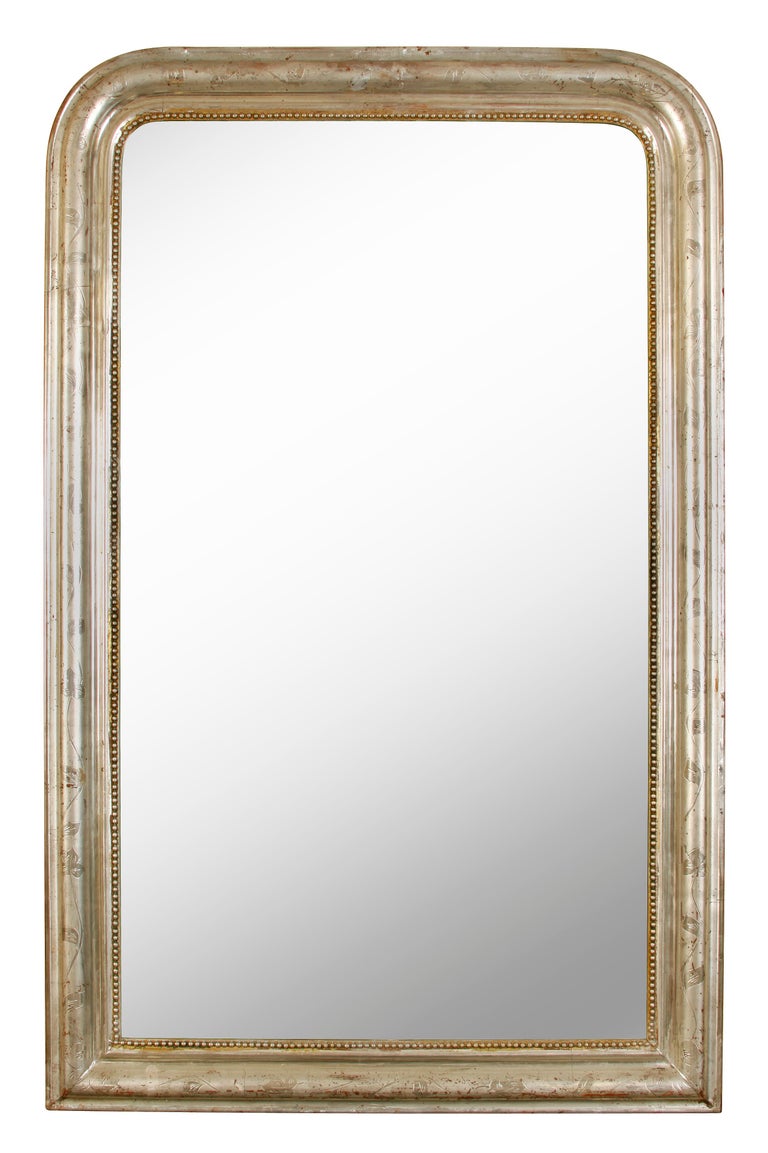 Antique Louis Philippe Silver Mirror at 1stDibs