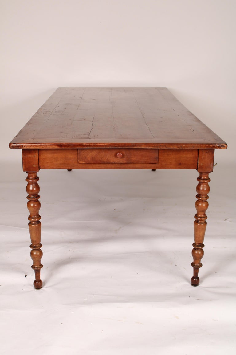 Antique Louis Philippe Style Fruit Wood Dining Room Table For Sale at ...