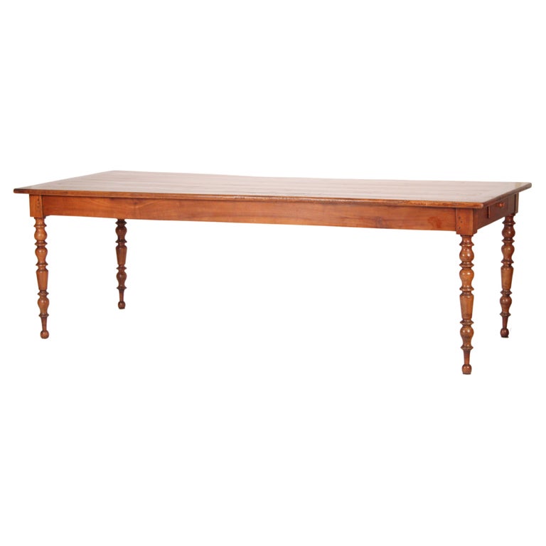 Antique Louis Philippe Style Fruit Wood Dining Room Table For Sale at ...