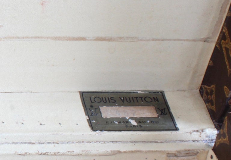 Antique Louis Vuitton Book Trunk Monogram Canvas Early 20th C Rare Home ...