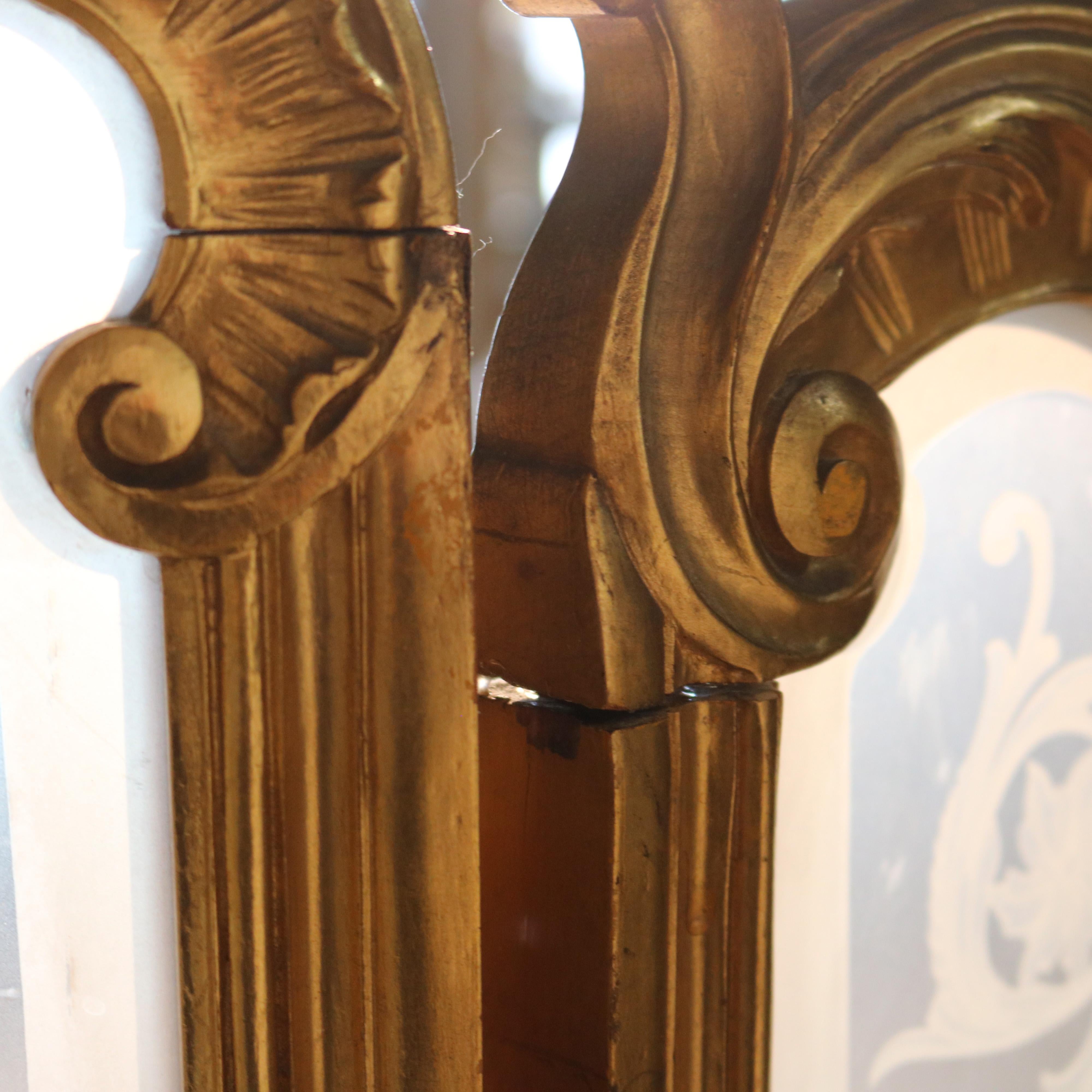 Antique Louis XIV Gilt Wood Three Panel Screen Unsigned C1890 For Sale ...