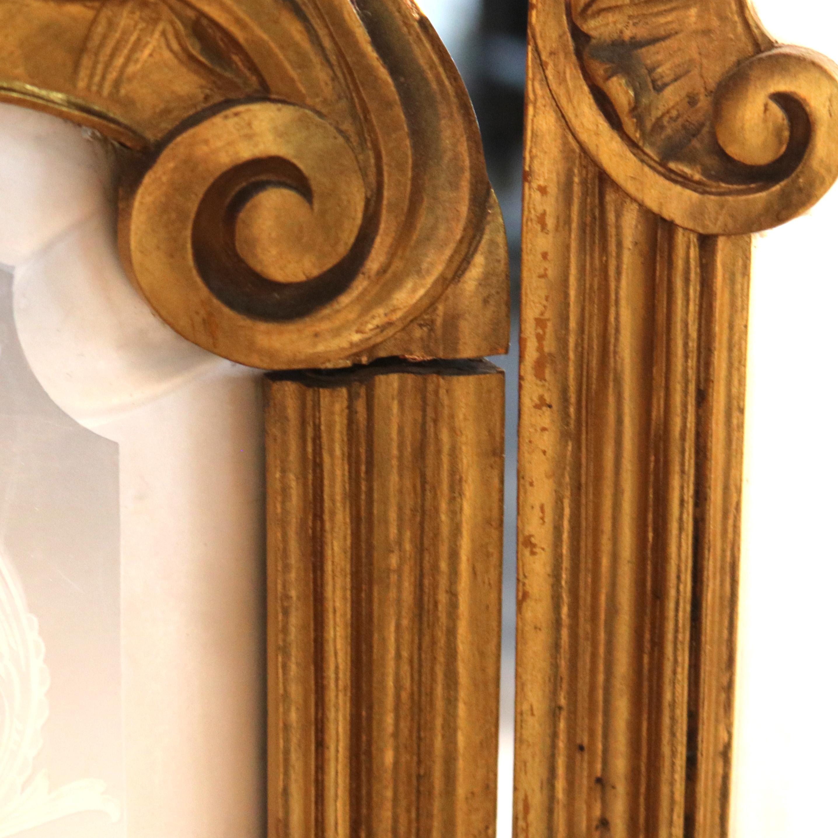 Antique Louis XIV Gilt Wood Three Panel Screen Unsigned C1890 For Sale ...