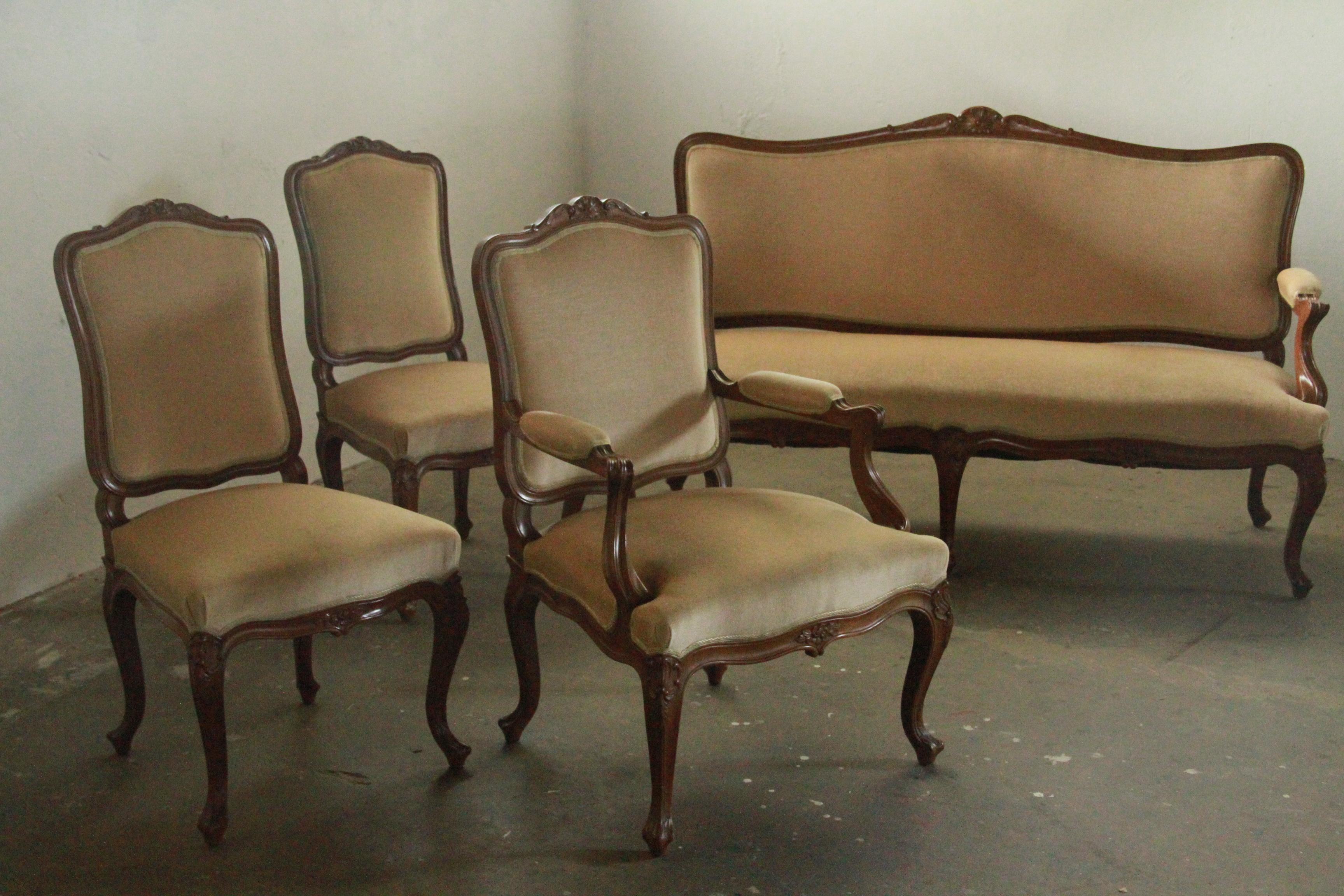 Antique Louis XV Chairs, French For Sale at 1stDibs