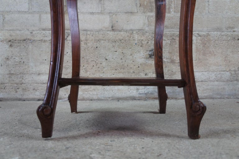 Antique Louis XV French Provincial Walnut Marble Smoking Humidor Table ...