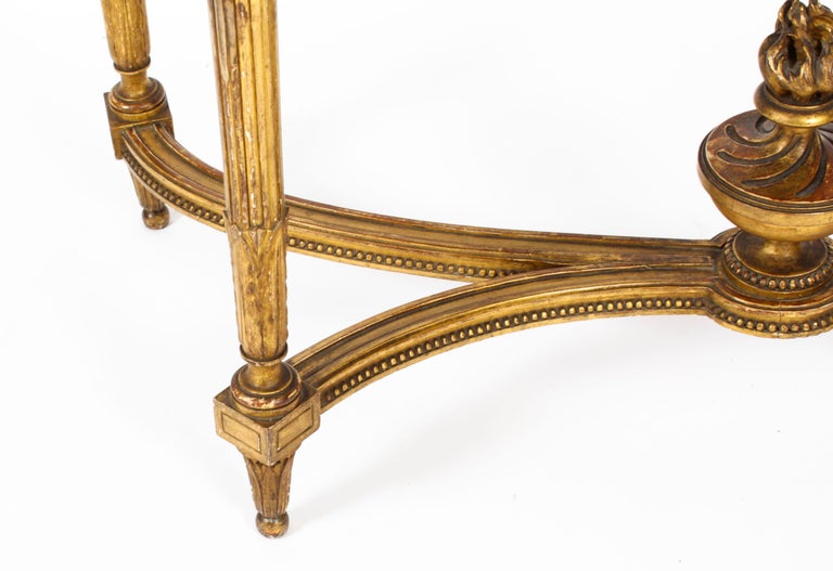 Antique Louis XV Revival Carved Giltwood Console Pier Table 19th ...