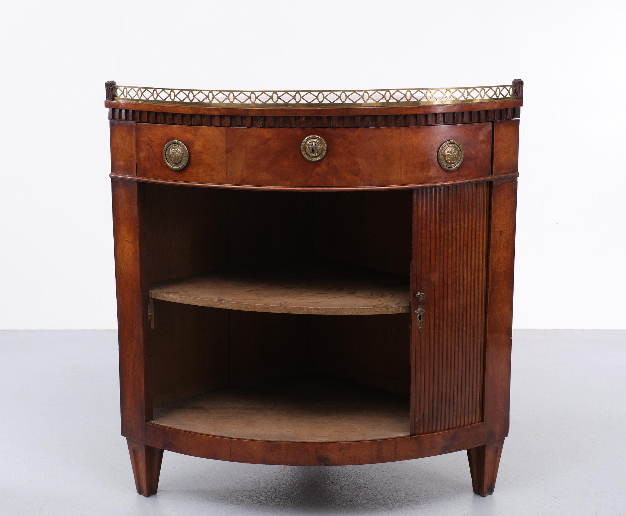 Antique Louis XVI Mahogany Dutch Corner Cabinet at 1stDibs