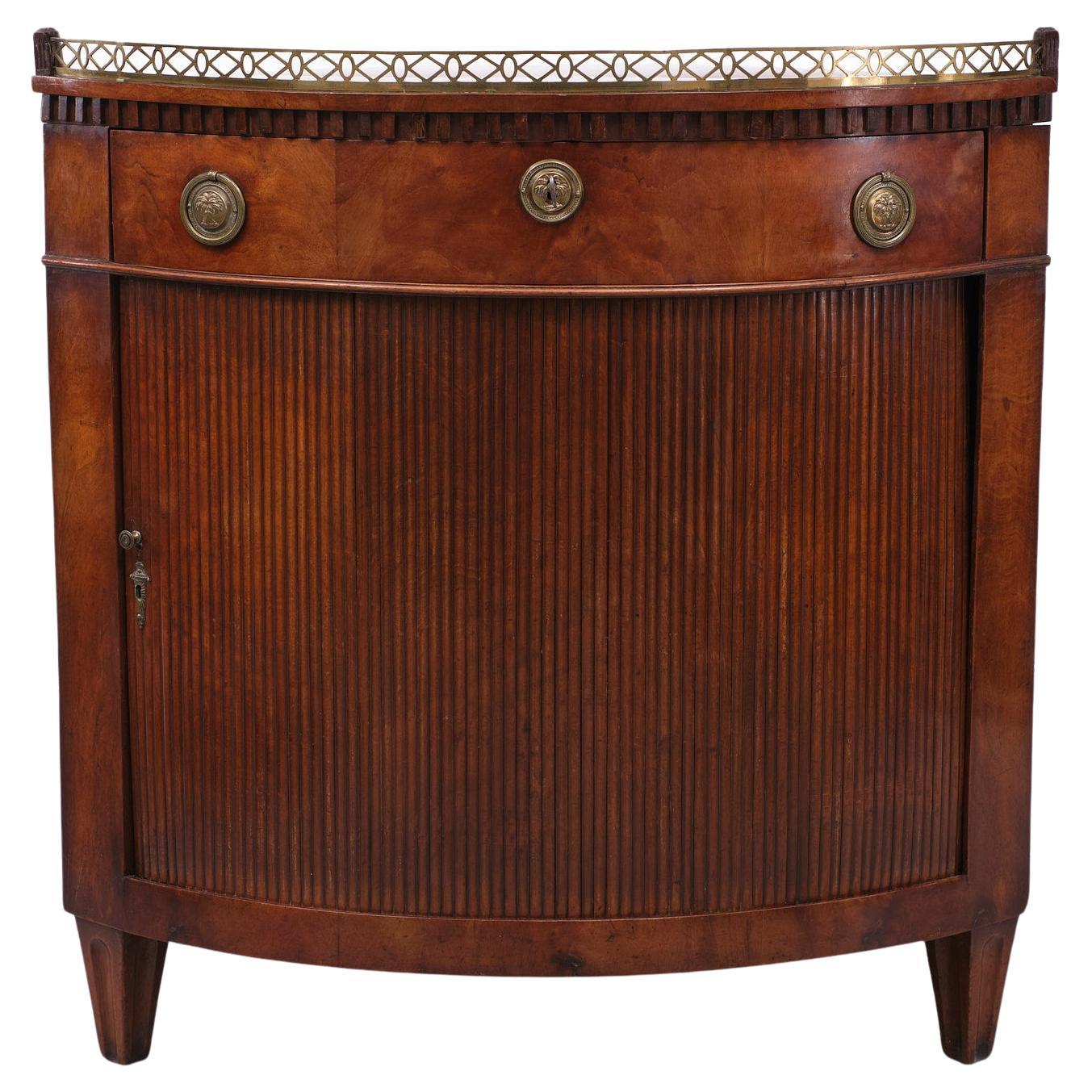 Antique Louis XVI Mahogany Dutch Corner Cabinet at 1stDibs