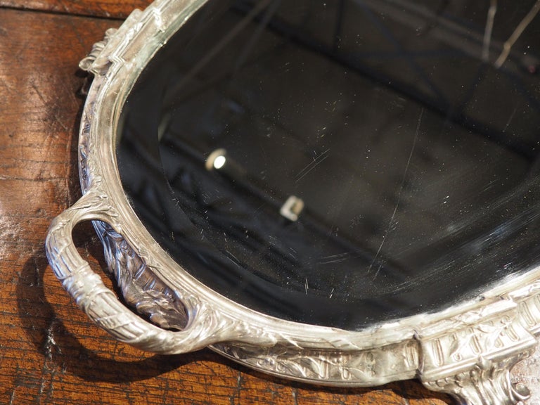 Antique Louis XVI Silvered Bronze Surtout de Table with Jardiniere, C ...