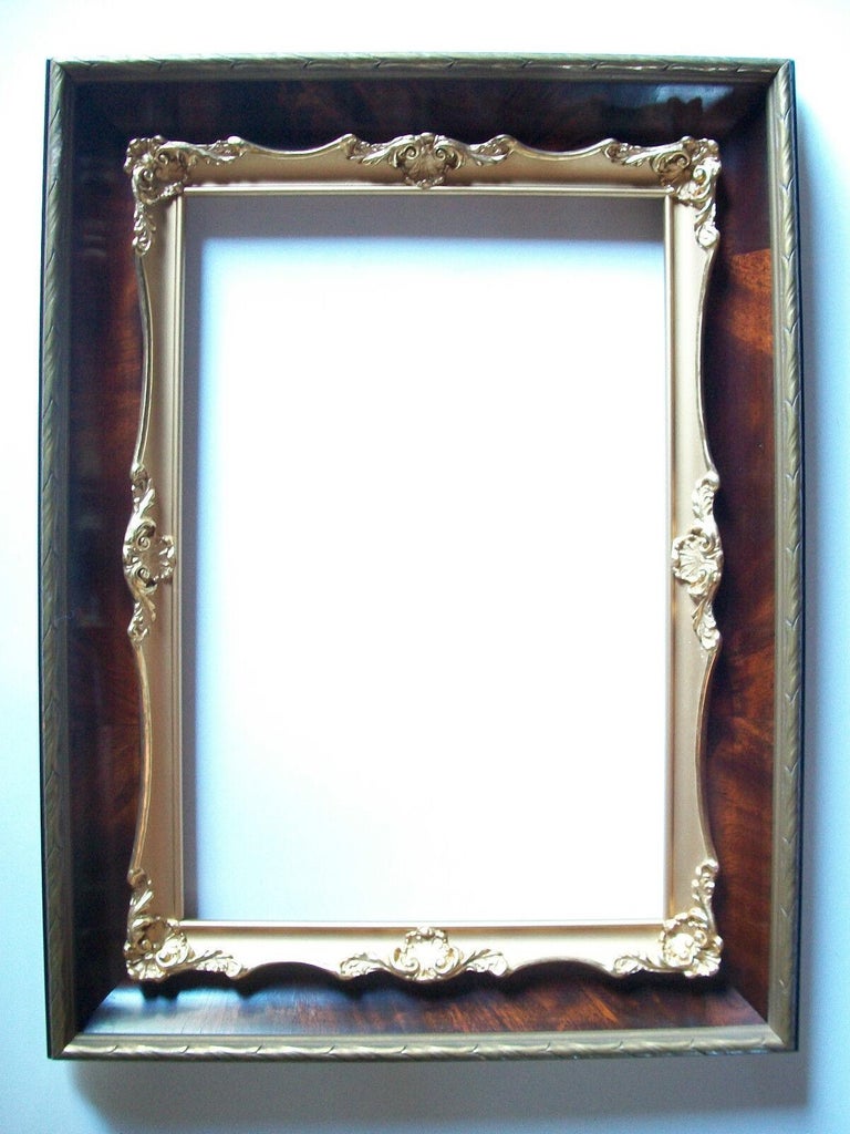 Antique Louis XVI Style Mahogany and Gilt Picture Frame, Early 20th ...