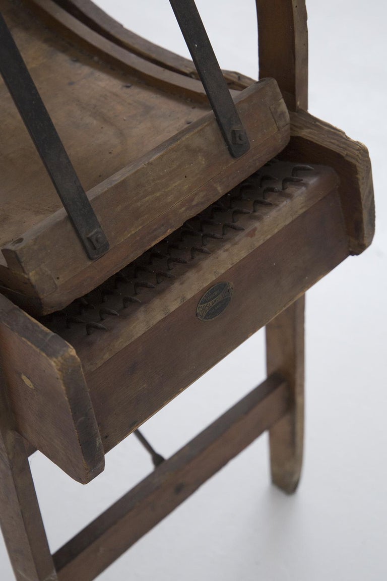 Antique Machine in Wood for Wool For Sale at 1stDibs