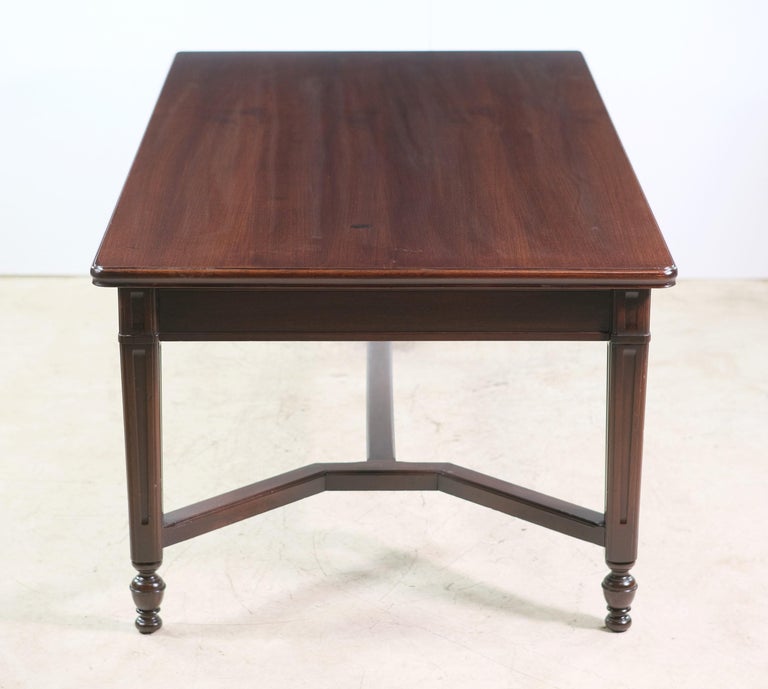 Antique Macy's Federal Style Mahogany Dining Table NYC For Sale at 1stDibs