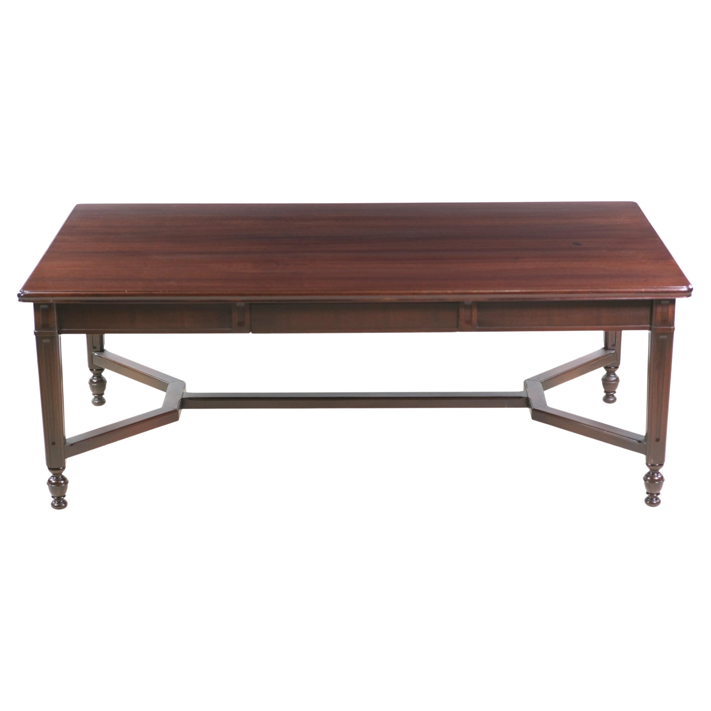 Federal Mahogany Hepplewhite Three-Part Banquet Dining Table, Southern ...