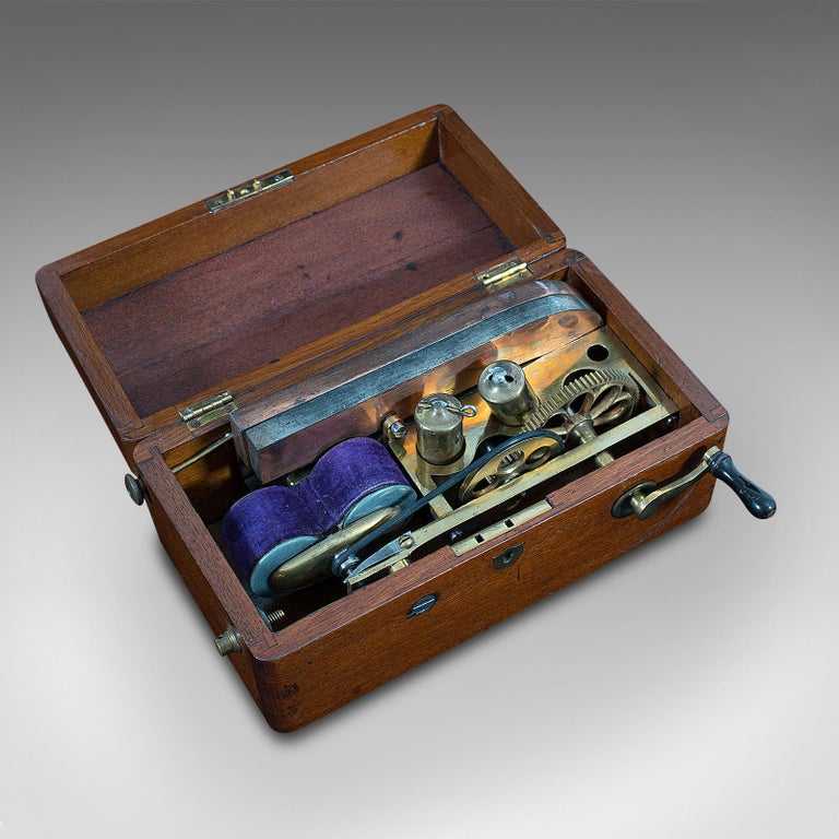 Antique Magneto Electric Therapy Machine, English, Scientific Medical ...