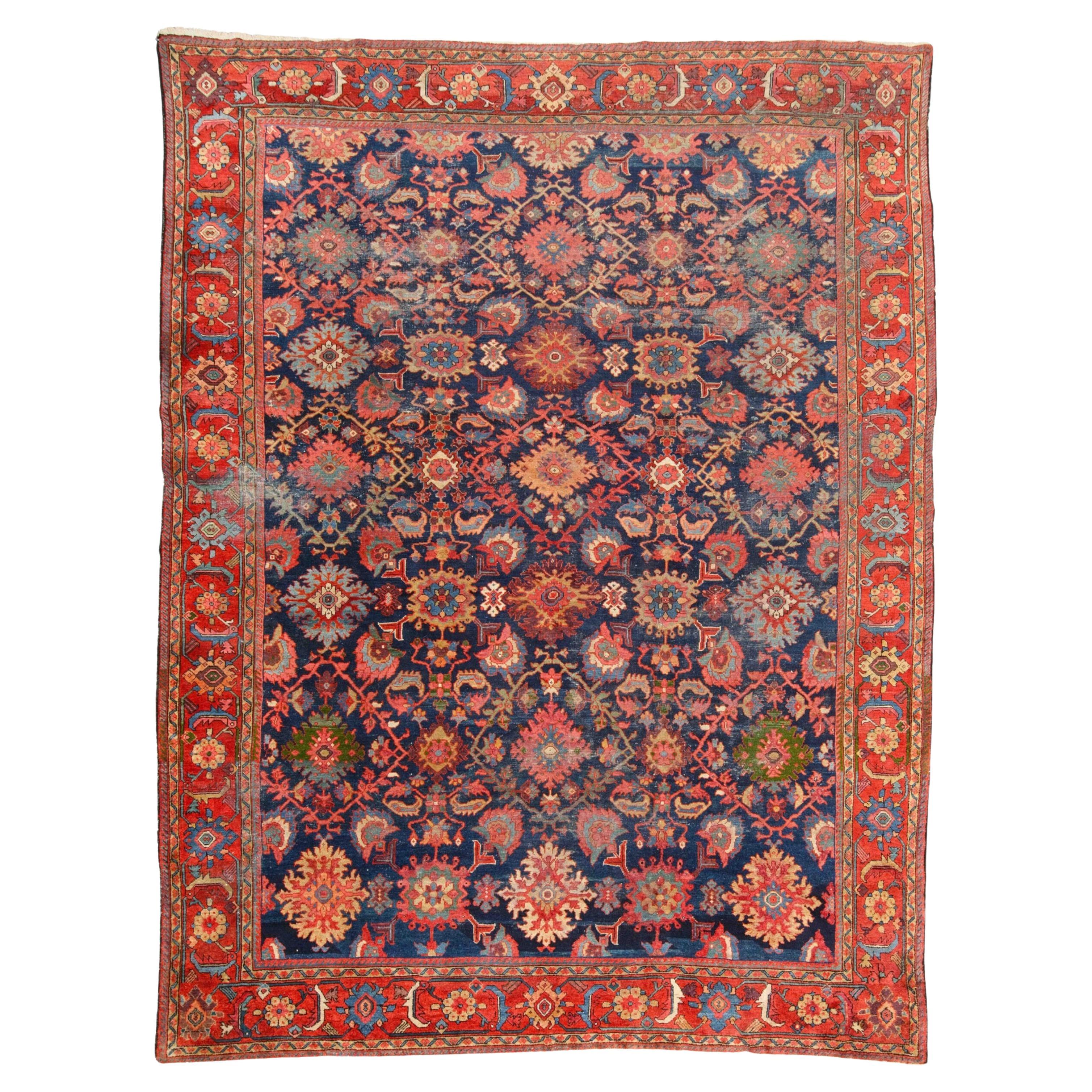 Antique Mahal Carpet - Late 19th Century Mahal Rug, Vintage Rug ...