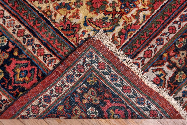 Antique Mahal Rug, Red Field, circa 1920s For Sale at 1stDibs
