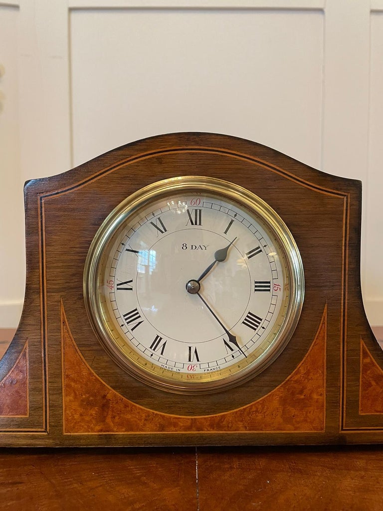 Antique Mahogany Amboyna Eight Day Clock at 1stDibs | eight day clocks ...