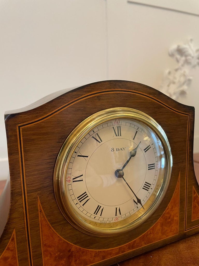 Antique Mahogany Amboyna Eight Day Clock at 1stDibs | eight day clocks ...