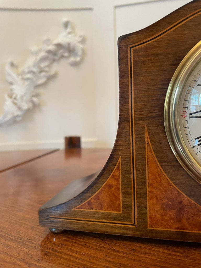 Antique Mahogany Amboyna Eight Day Clock at 1stDibs | eight day clocks ...
