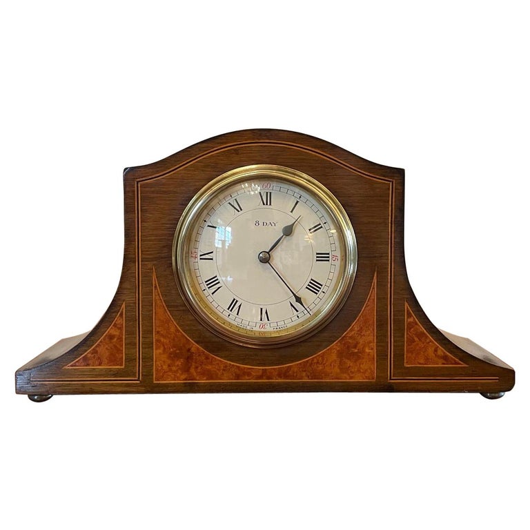 Antique Mahogany Amboyna Eight Day Clock at 1stDibs | eight day clocks ...
