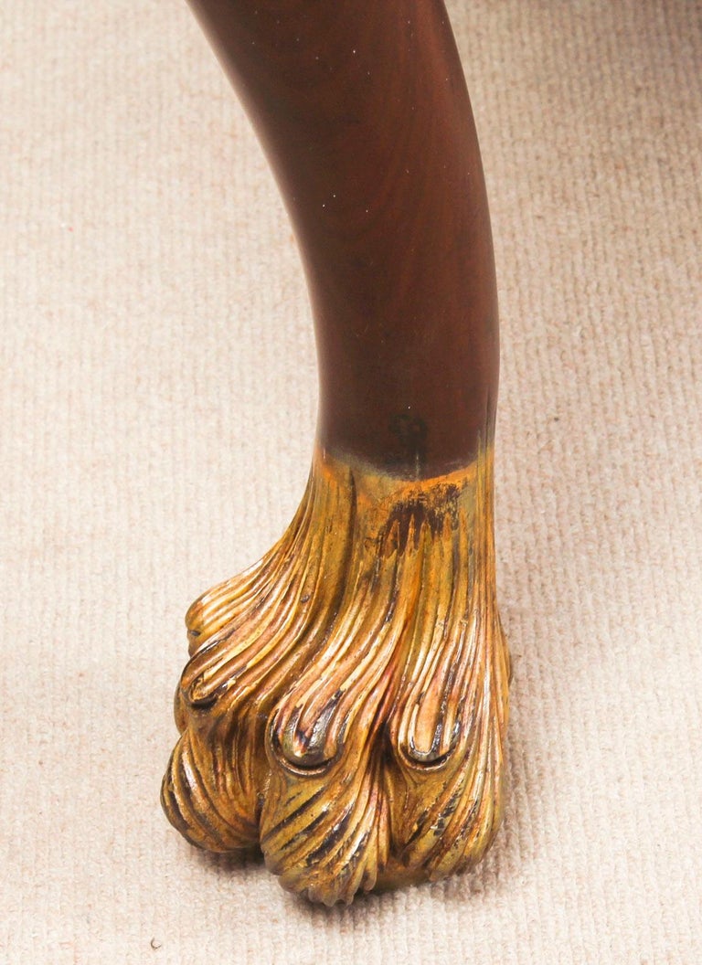 Antique Mahogany and Gilt Serving Table Sideboard, 19th Century For ...