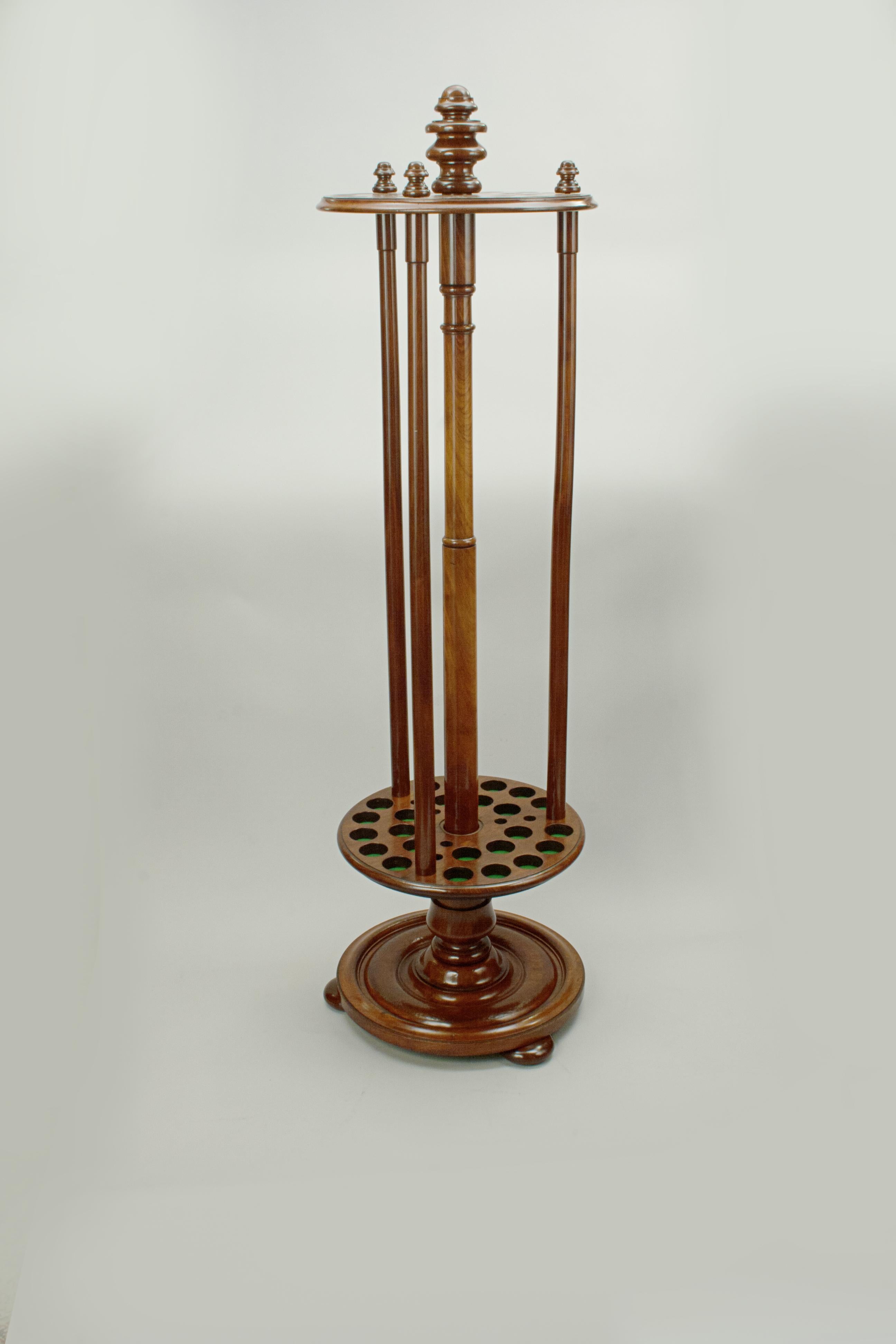Antique Mahogany Billiard, Snooker Cue Stand, Pool Cue Stand at 1stDibs ...