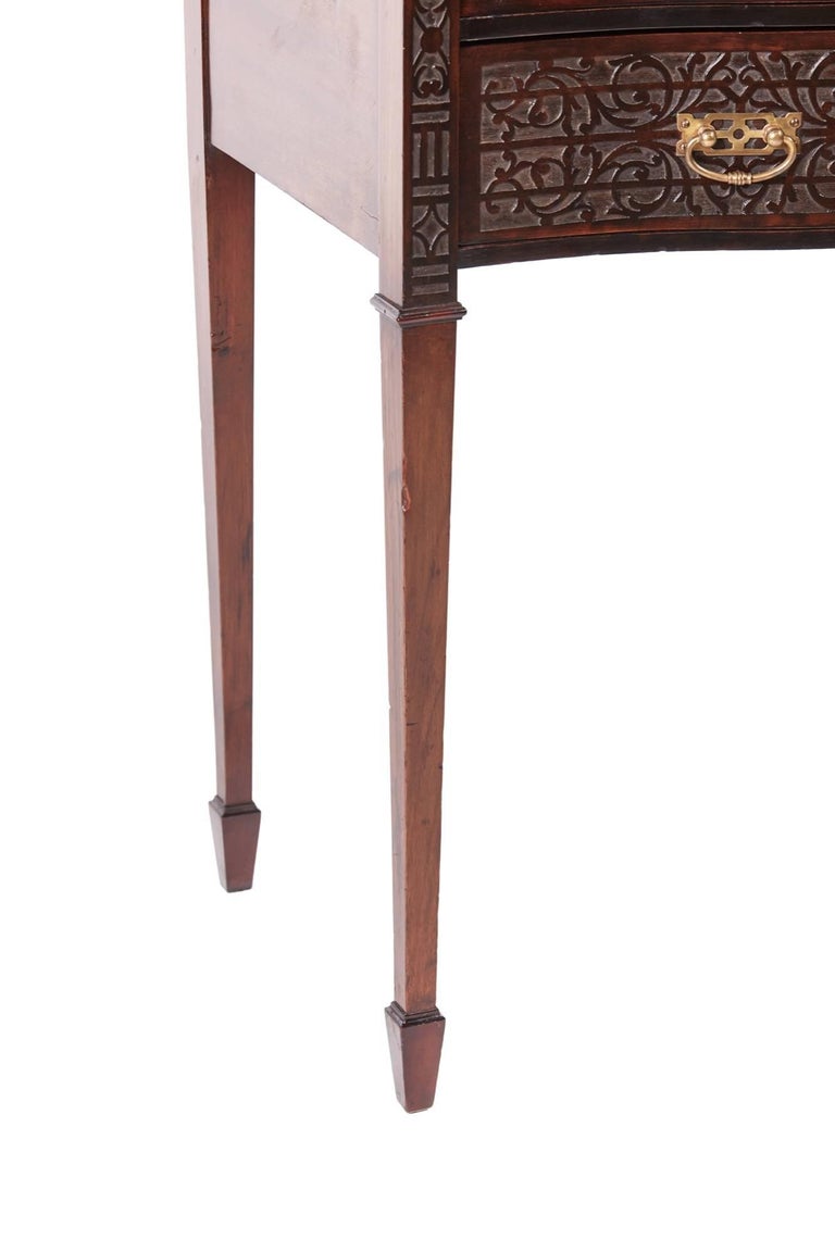 Antique Mahogany Blind Fret Display Cabinet at 1stDibs