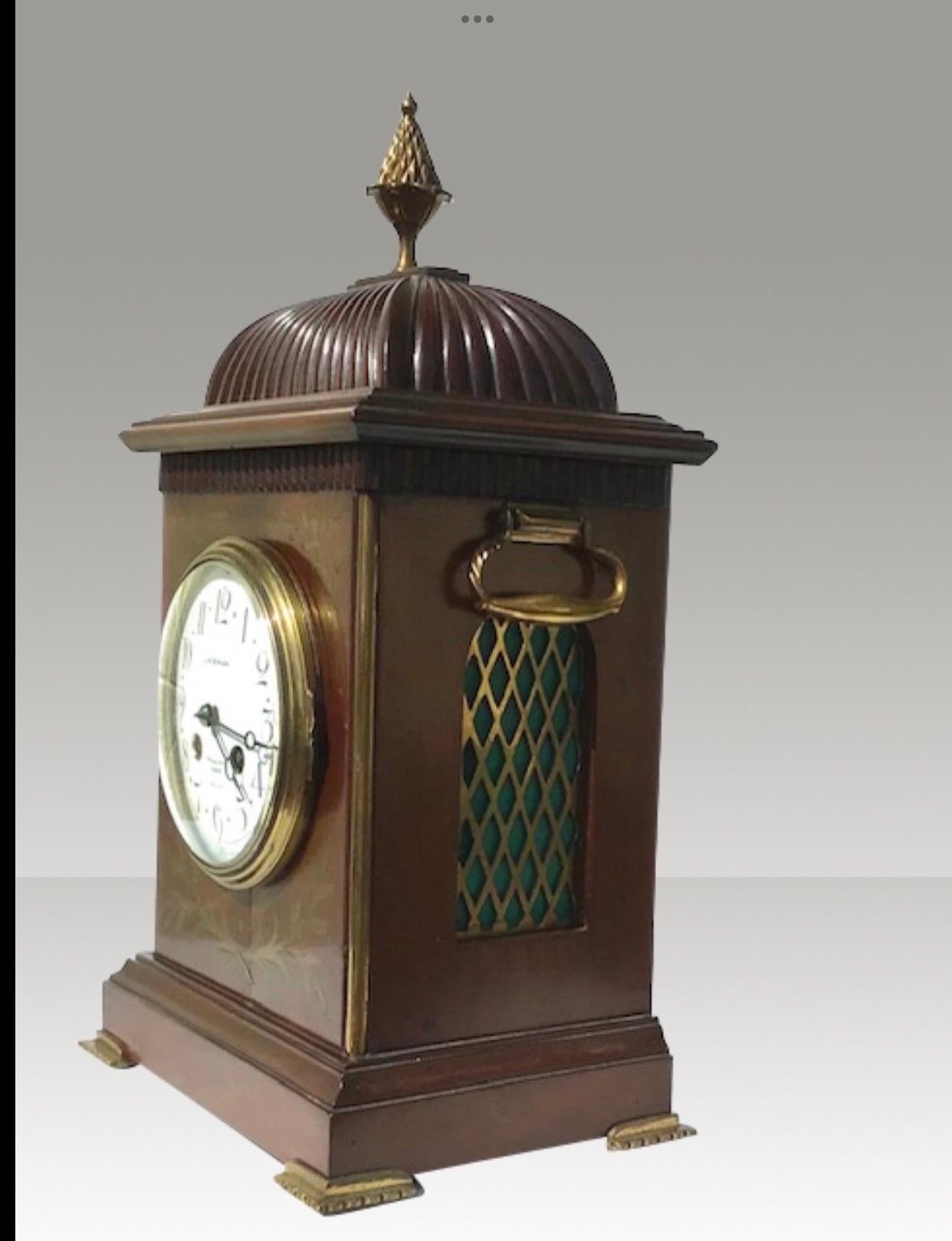Antique Mahogany Bracket Mantel Clock at 1stDibs