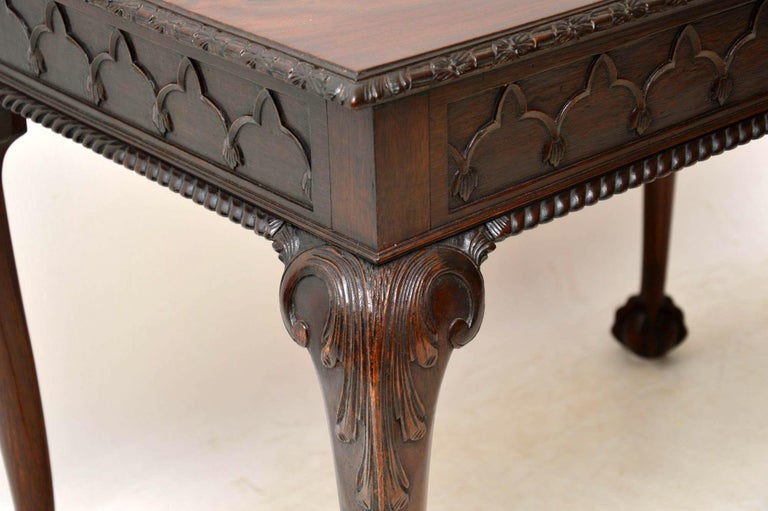 Antique Mahogany Chippendale Style Side Table at 1stDibs