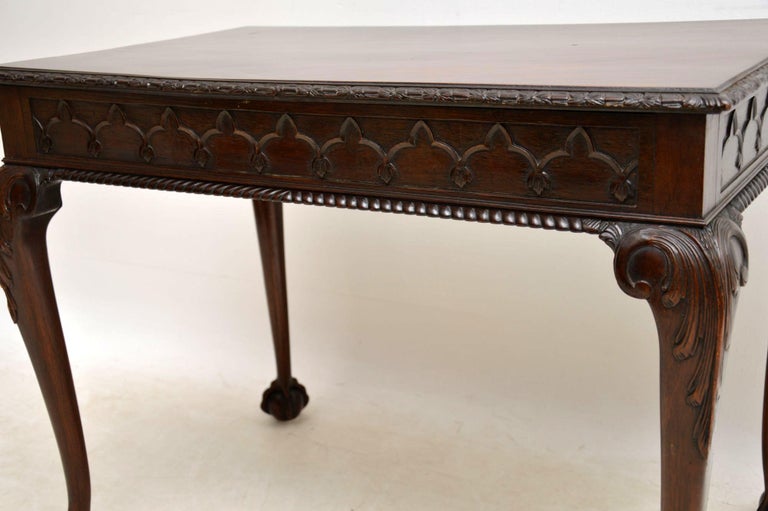 Antique Mahogany Chippendale Style Side Table at 1stDibs